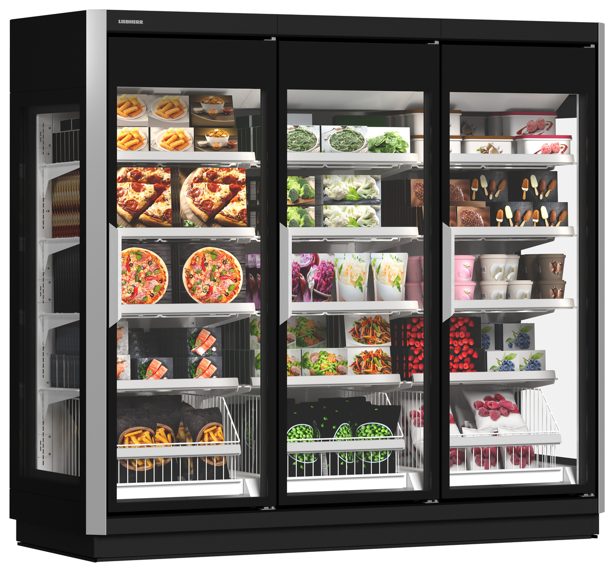 Full glass door freezer - quality within reach