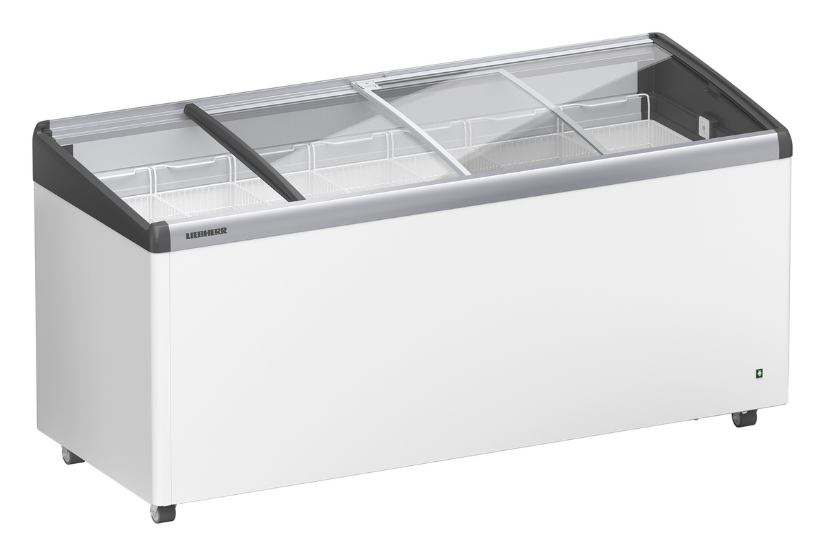 Curved glass lids chest freezers - Liebherr