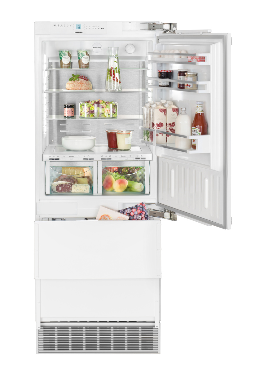 Fully integrated fridge-freezers