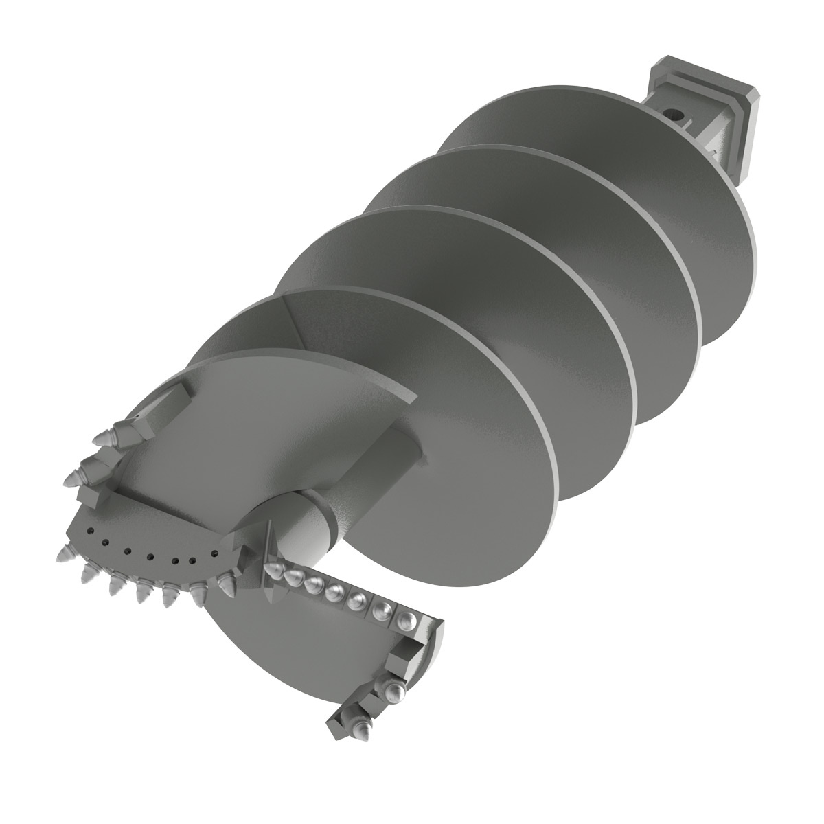 Type AU-RSCi uncased / extended Double-start rock auger without pilot ...